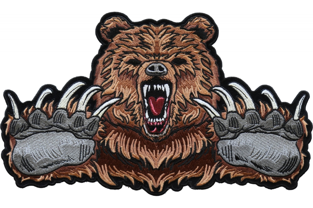 Bear and Huge Paws - Large Patch for Jacket by Ivamis Patches