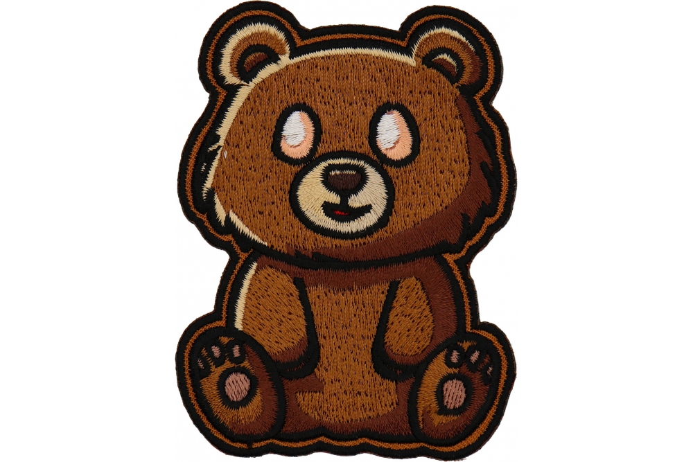 Brown Bear Patch - Iron on Bear Patches by Ivamis Patches