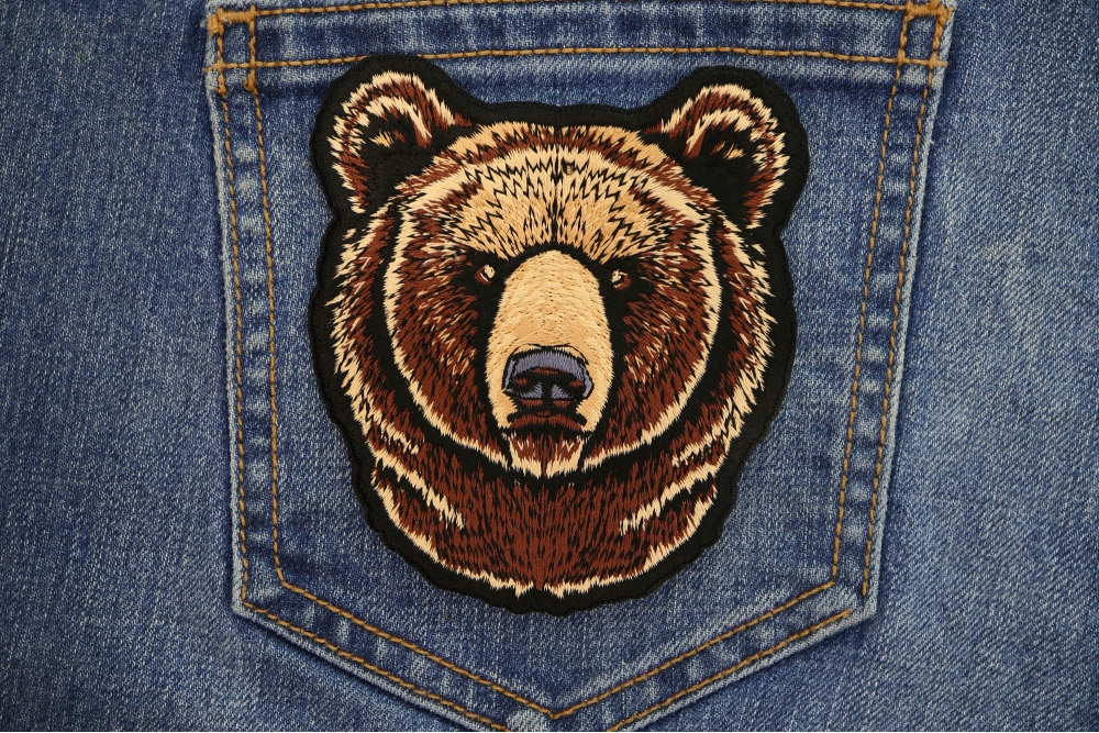 Bear Head Patch - Iron on Bear Patches by Ivamis Patches