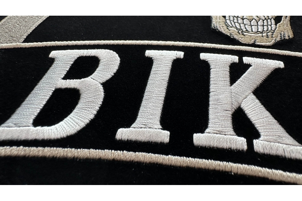 It Ain't About Brand Biker 100% It's All About Respect Skull Patch ...