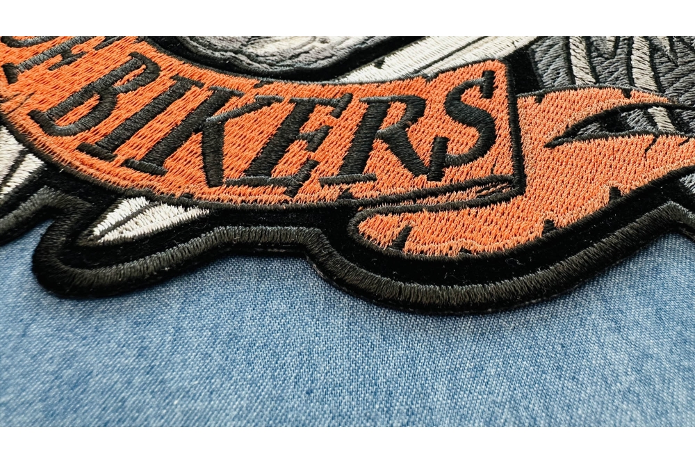 Brotherhood of Bikers Respect and Loyalty Skull Patch, Large Skull ...