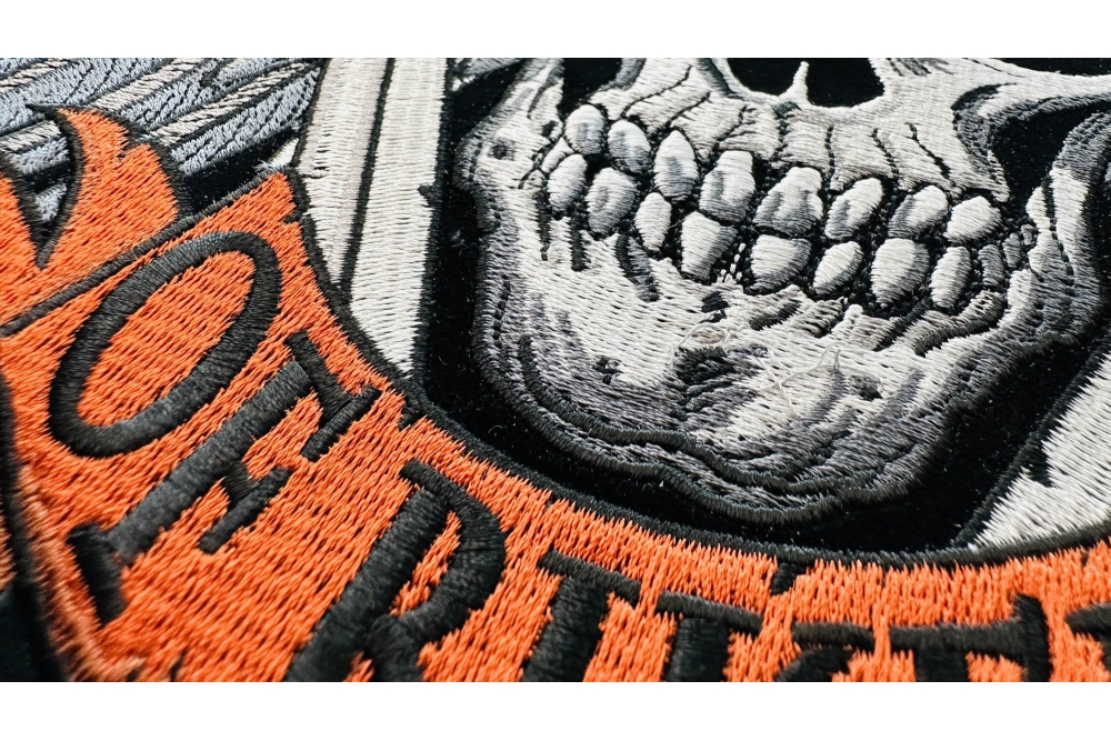 Brotherhood of Bikers Respect and Loyalty Skull Patch, Large Skull ...