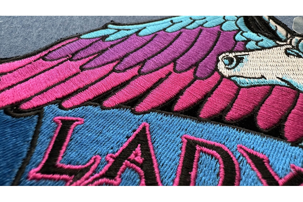 Lady Rider Unicorn Patch, Large Biker Back Patches for Leather Vests by ...