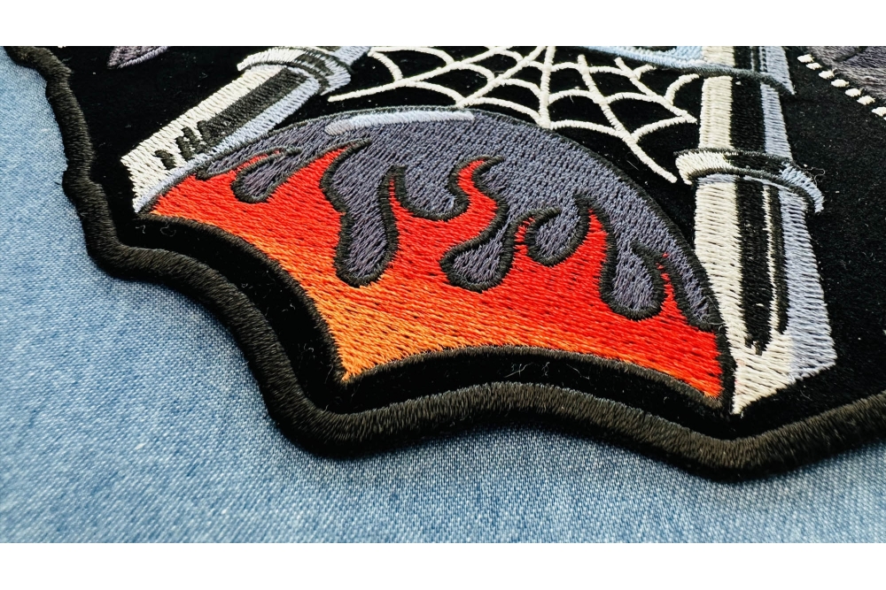 Skeleton Rider FAFO Patch, Large Skull Patches for Biker Jackets by ...