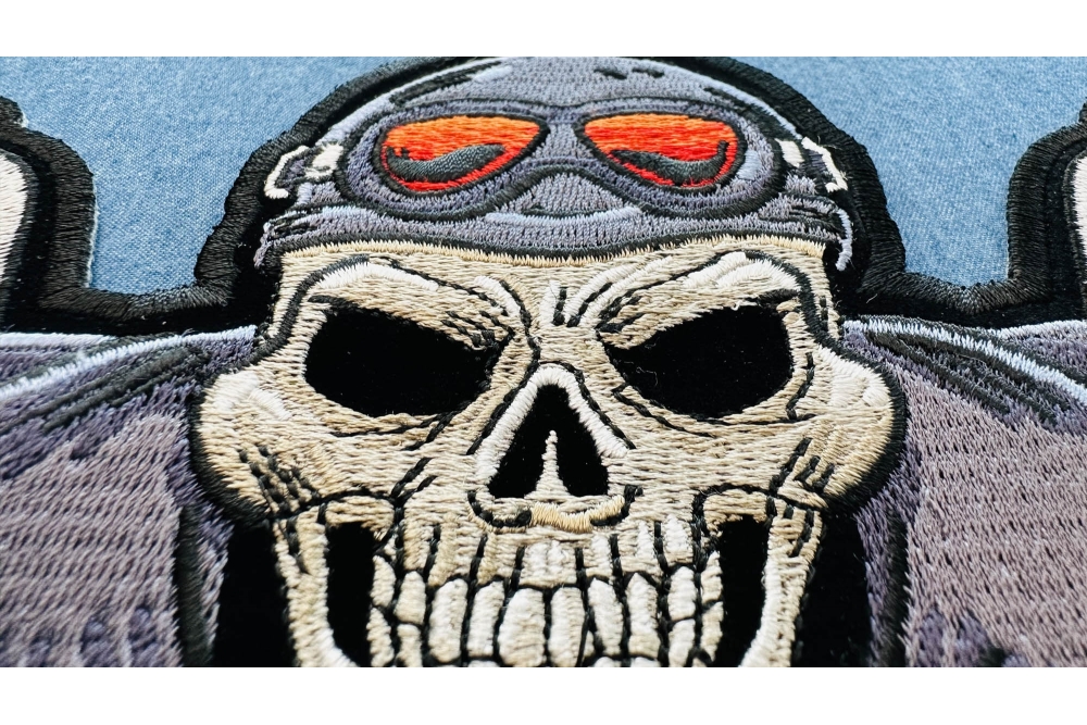 Skeleton Rider FAFO Patch, Large Skull Patches for Biker Jackets by ...