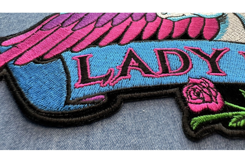 Lady Rider Unicorn Patch, Large Biker Back Patches for Leather Vests by ...