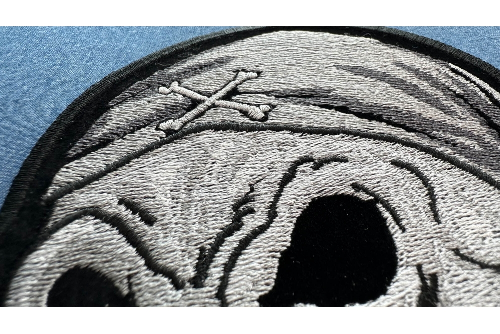 Large Biker Dude Patch for Jackets - Aces 8-Ball Dice by Ivamis Patches