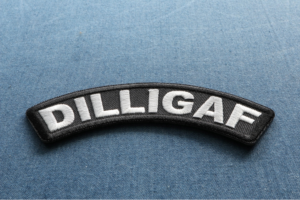 Dilligaf Patch - Biker Saying Patches by Ivamis Patches