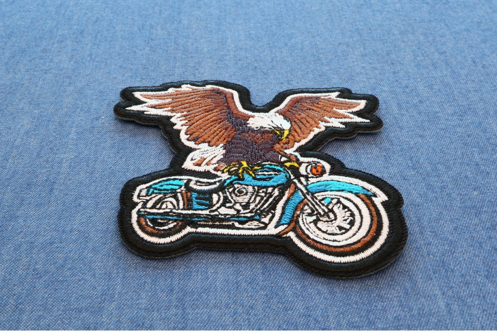 Eagle Biker Motorcycle Patch Embroidered by Ivamis Patches