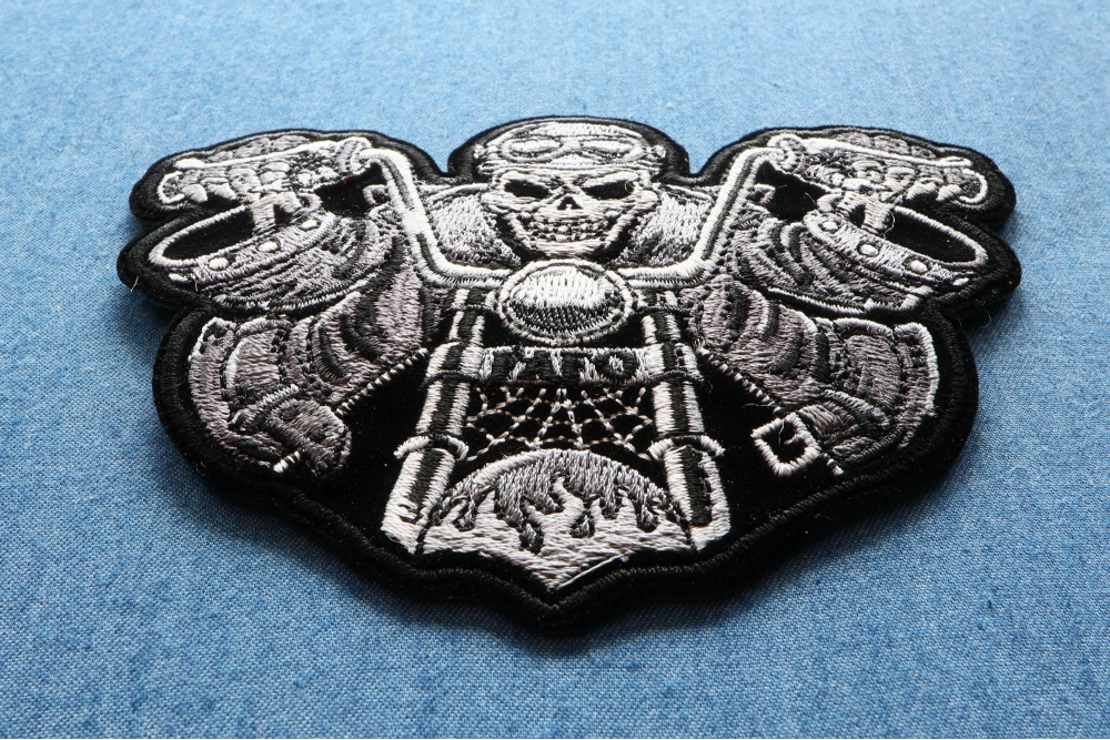 FAFO Skeleton Rider on Motorcycle Patch, Biker Skull Patches by Ivamis ...