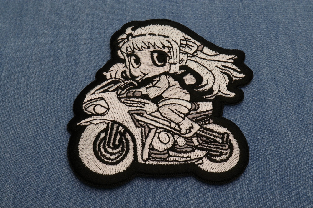 Little Girl Biker Patch, Biker Vest Patches, Sew or Iron on Patch by ...