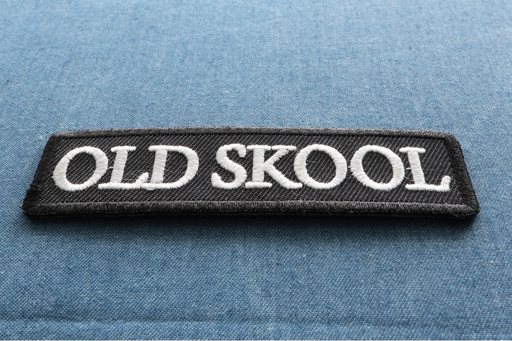 Old Skool Patch - Biker Saying Patches by Ivamis Patches