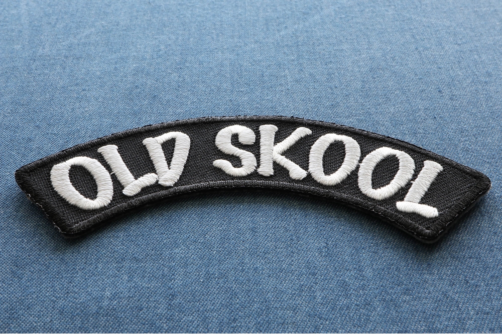 Old Skool Patch - Biker Saying Patches by Ivamis Patches