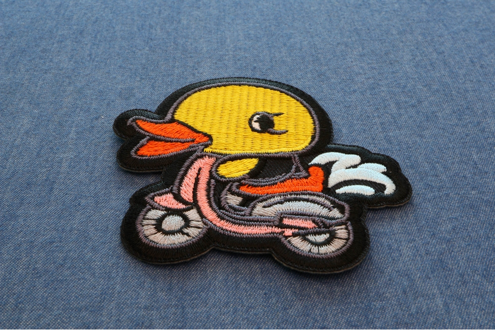 Scooter Duck Iron on Patch by Ivamis Patches