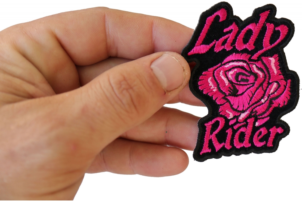 Lady Rider Pink Rose Patch by Ivamis Patches