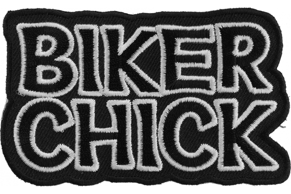 Biker Chick Patch - Biker Saying Patches by Ivamis Patches