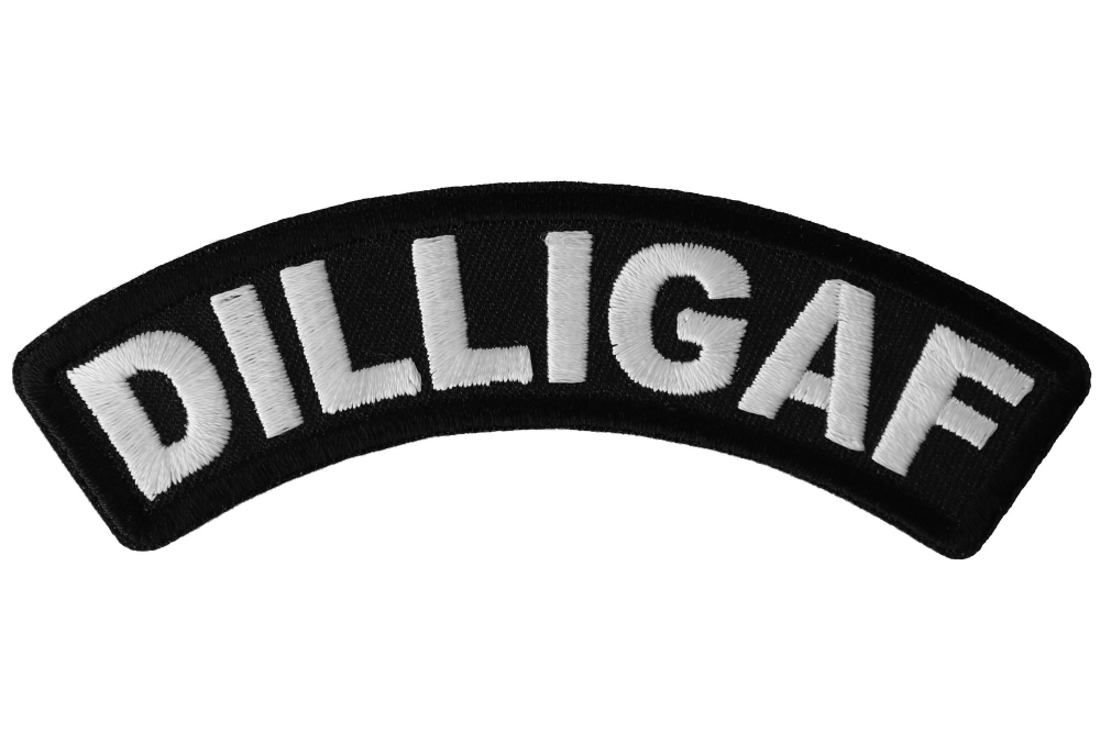 Dilligaf Patch - Biker Saying Patches by Ivamis Patches