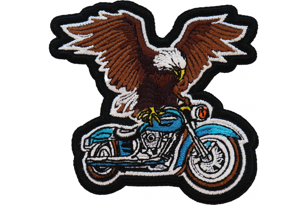 Eagle Riding Motorcycle Patch, Motorcycle Patches by Ivamis Patches