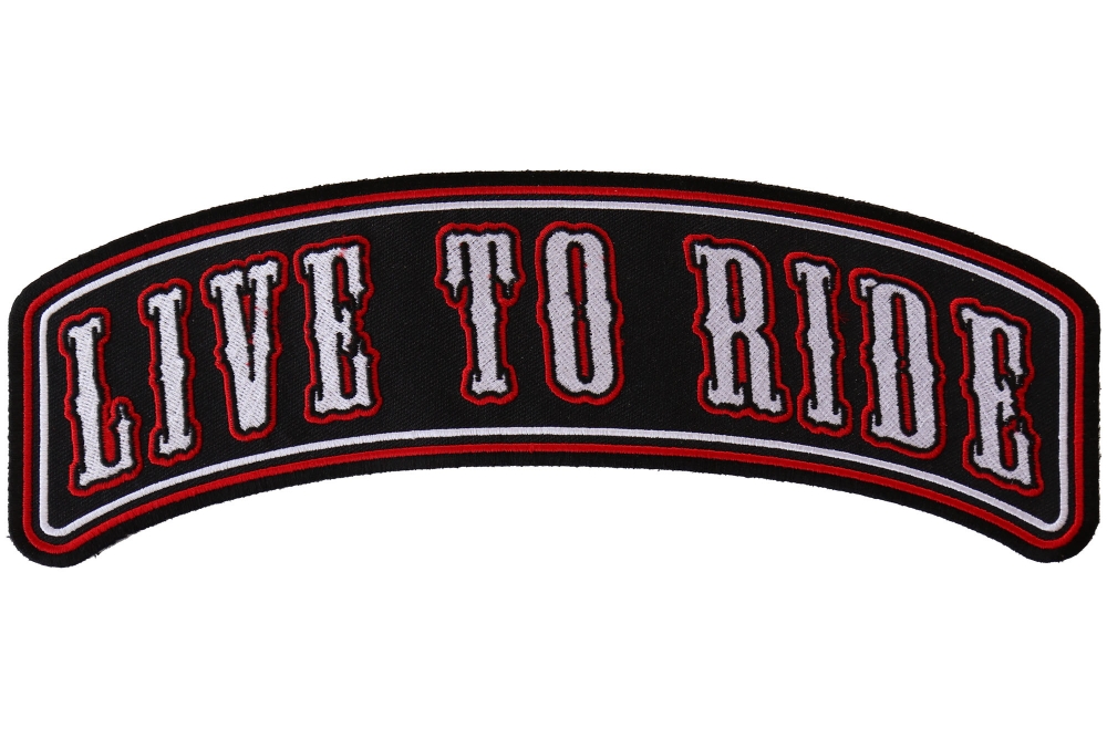 Live To Ride Patch - Large Back Patches by Ivamis Patches