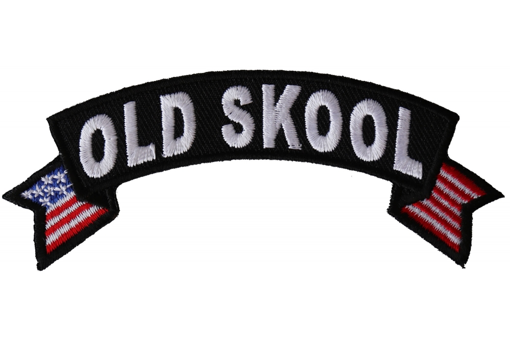 Old Skool Patch - Biker Saying Patches by Ivamis Patches