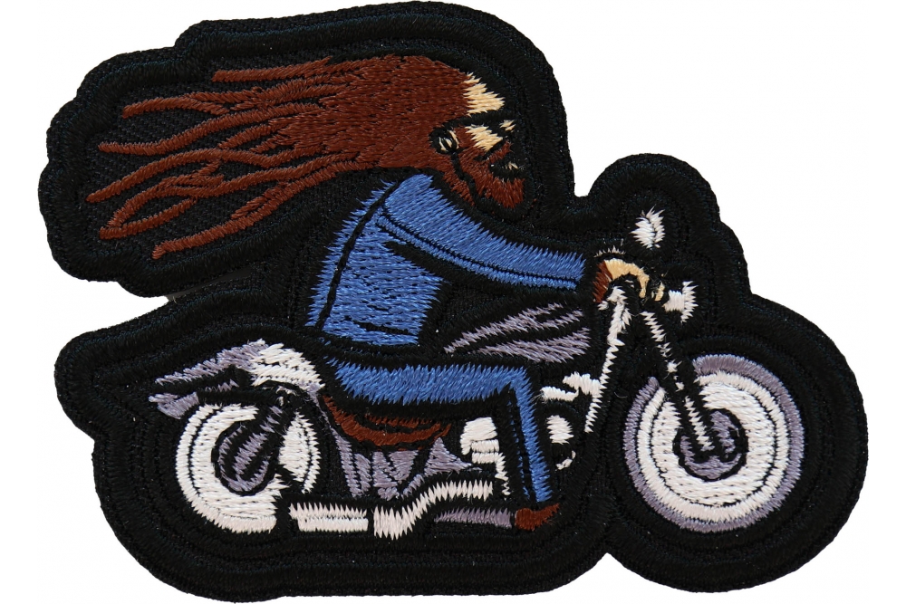 Rasta Beard Biker Patch Embroidered By Ivamis Patches