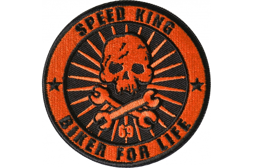 Speed King Biker For Life Patch by Ivamis Patches