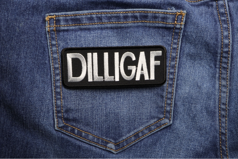 DILLIGAF Patch - Biker Saying Patches by Ivamis Patches