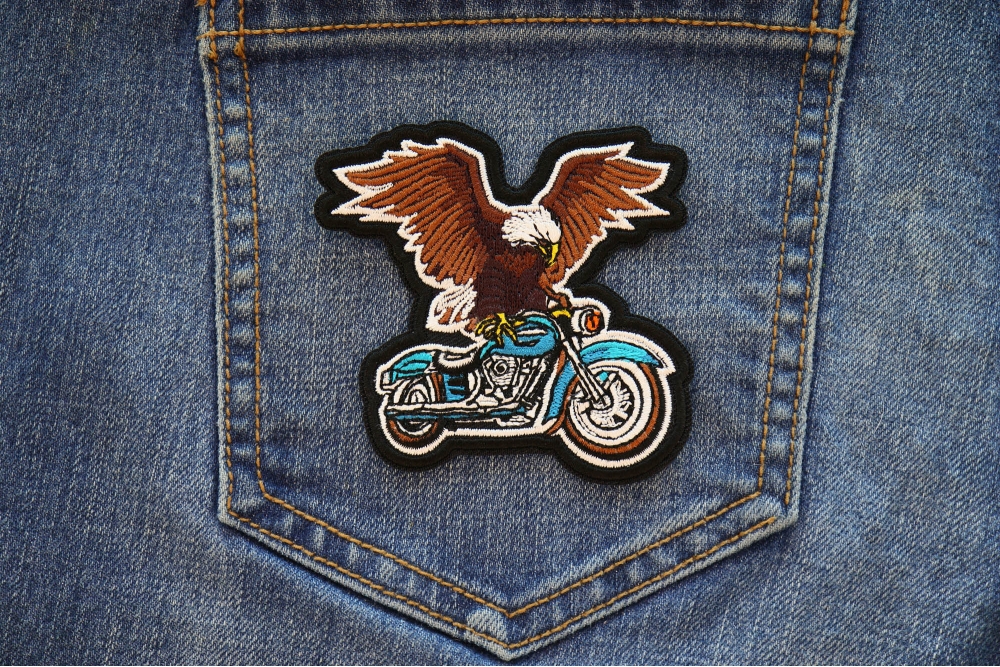 Eagle Biker Motorcycle Patch Embroidered by Ivamis Patches