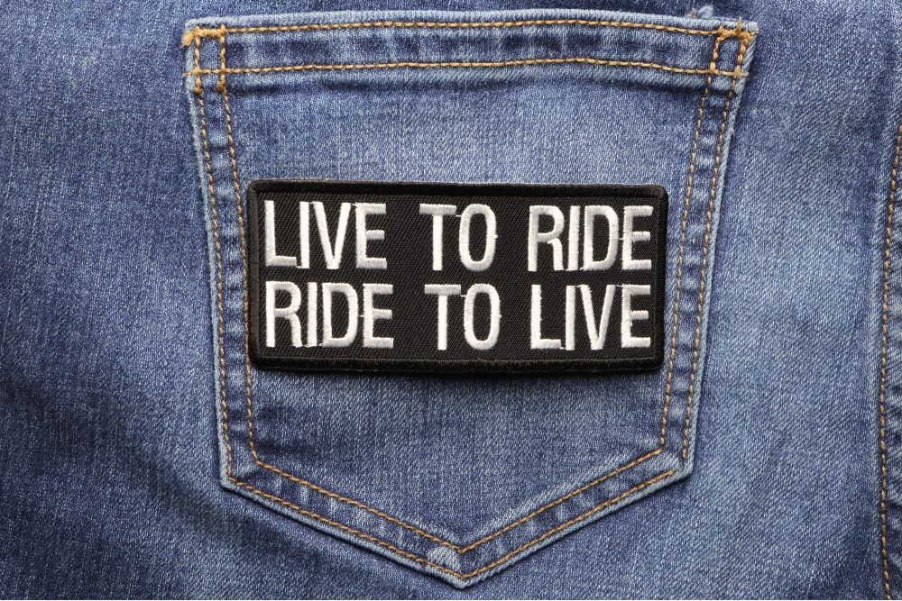 Live To Ride Ride To Live Patch - Biker Saying Patches by Ivamis Patches