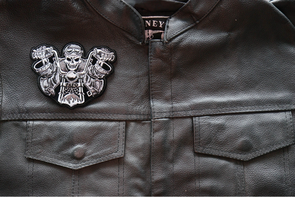 FAFO Skeleton Rider on Motorcycle Patch, Biker Skull Patches by Ivamis ...
