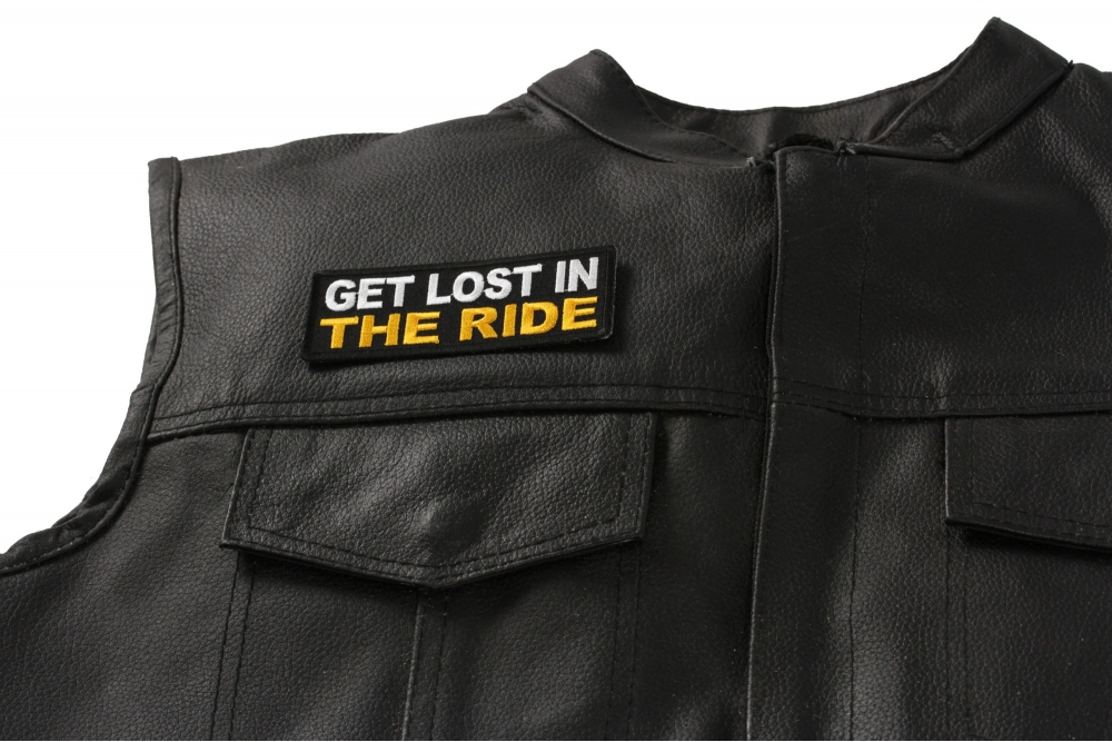 Get Lost In The Ride Patch - Iron on Patch - 4x1.5 inch shown on ...