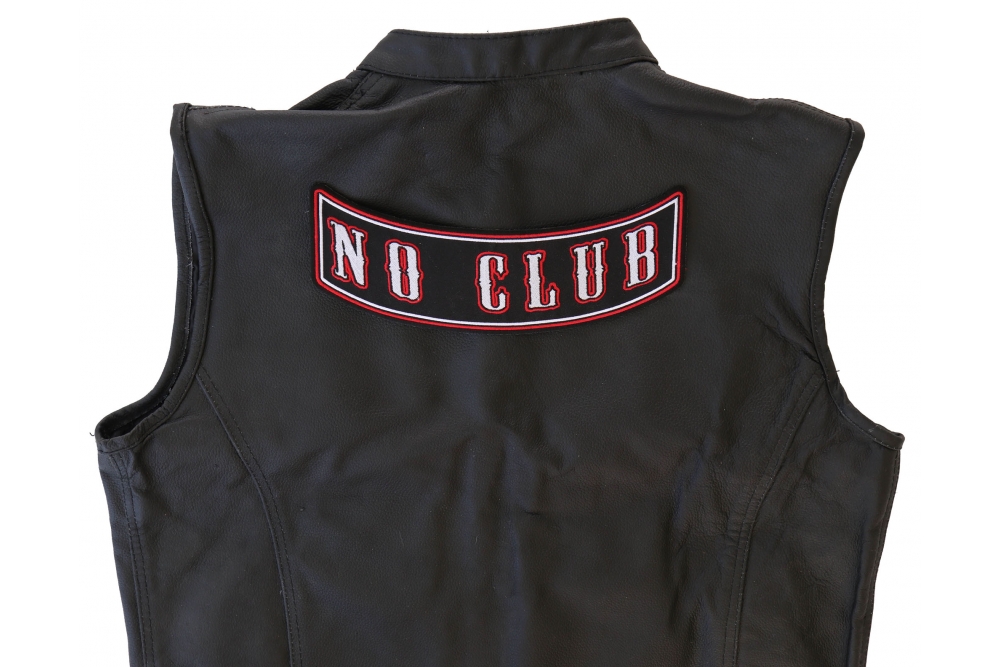 No Club Patch - Sew on Lower Back of Jackets by Ivamis Patches