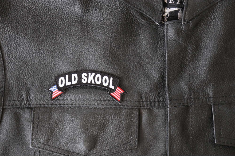 Old Skool Patch - Biker Saying Patches by Ivamis Patches