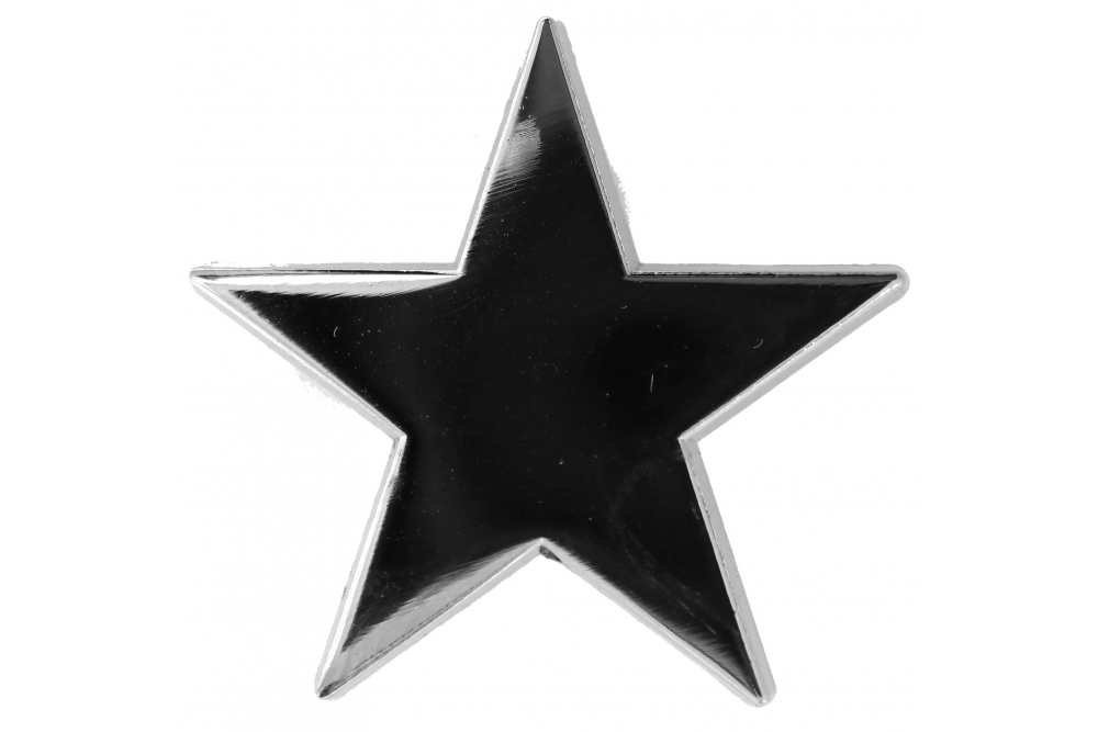 Silver Star Pin by Ivamis Patches