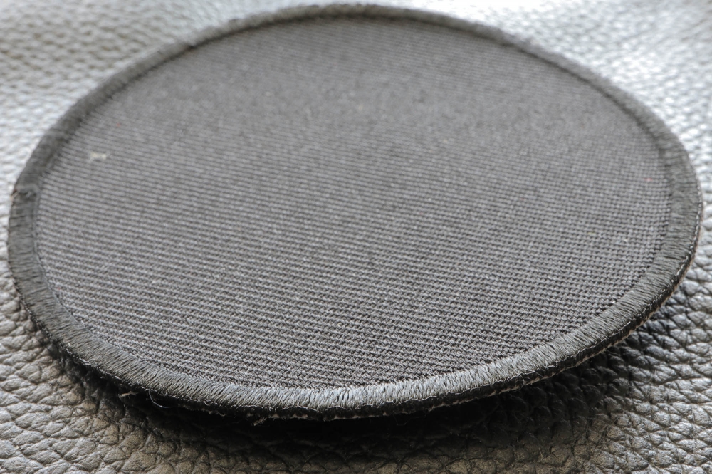Black 3 Inch Round Blank Patch | Embroidered Patches by Ivamis Patches