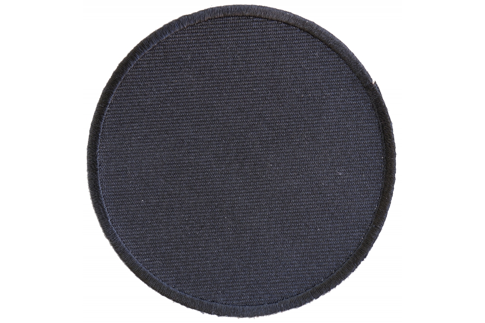 Black 3 Inch Round Blank Patch | Embroidered Patches by Ivamis Patches