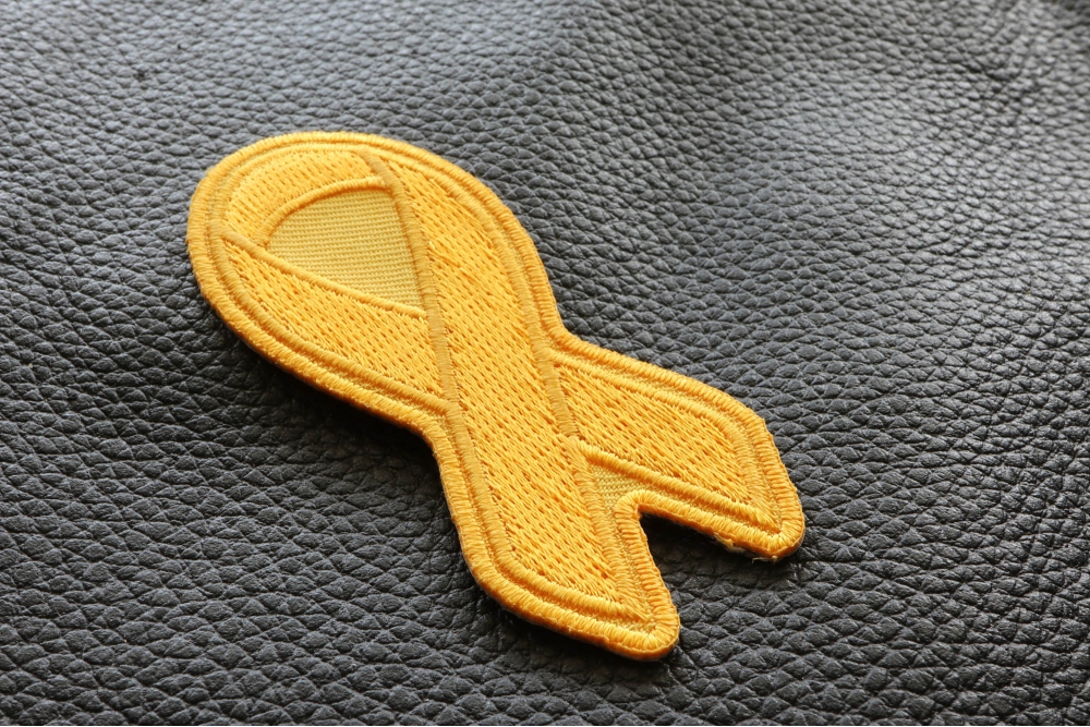 Yellow Ribbon Embroidered Patch by Ivamis Patches