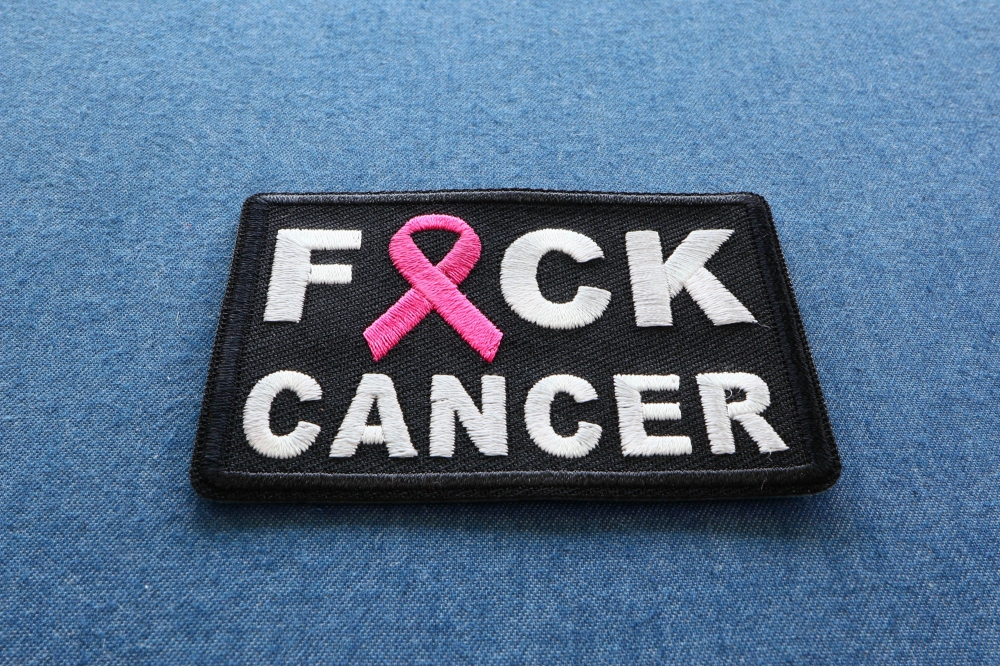 FCK Cancer Pink Ribbon Patch | Embroidered Patches by Ivamis Patches