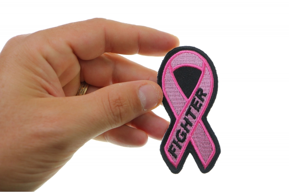 Breast Cancer Fighter Pink Ribbon Patch | Embroidered Patches by Ivamis ...