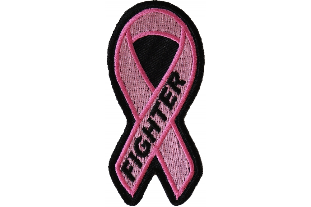 Breast Cancer Fighter Pink Ribbon Patch | Embroidered Patches by Ivamis ...