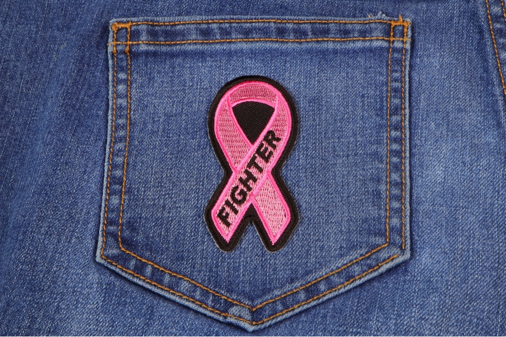 Breast Cancer Fighter Pink Ribbon Patch | Embroidered Patches by Ivamis ...