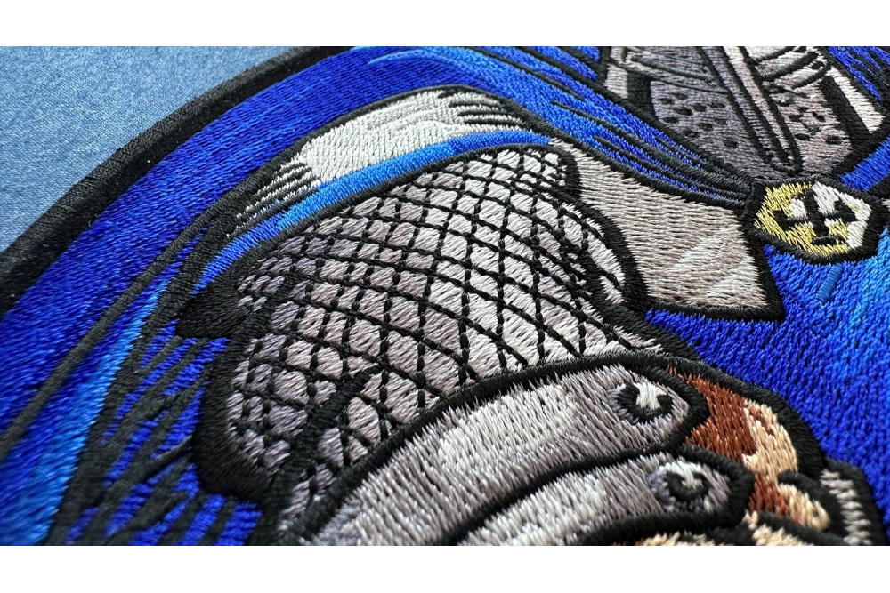 Blue Caped Knight with Sword Patch, Large Christian Back Patches by ...