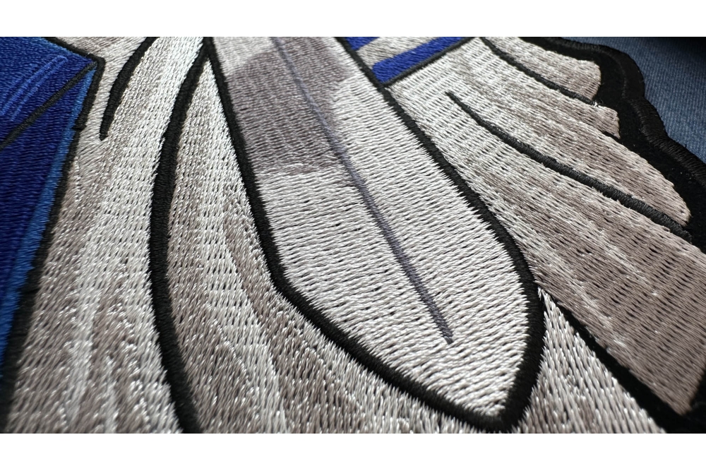 Blue Caped Knight with Sword Patch, Large Christian Back Patches by ...