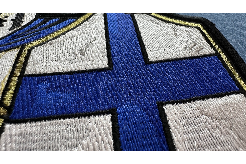 Blue Knight Kneeling Knight Patch, Large Christian Back Patches by ...