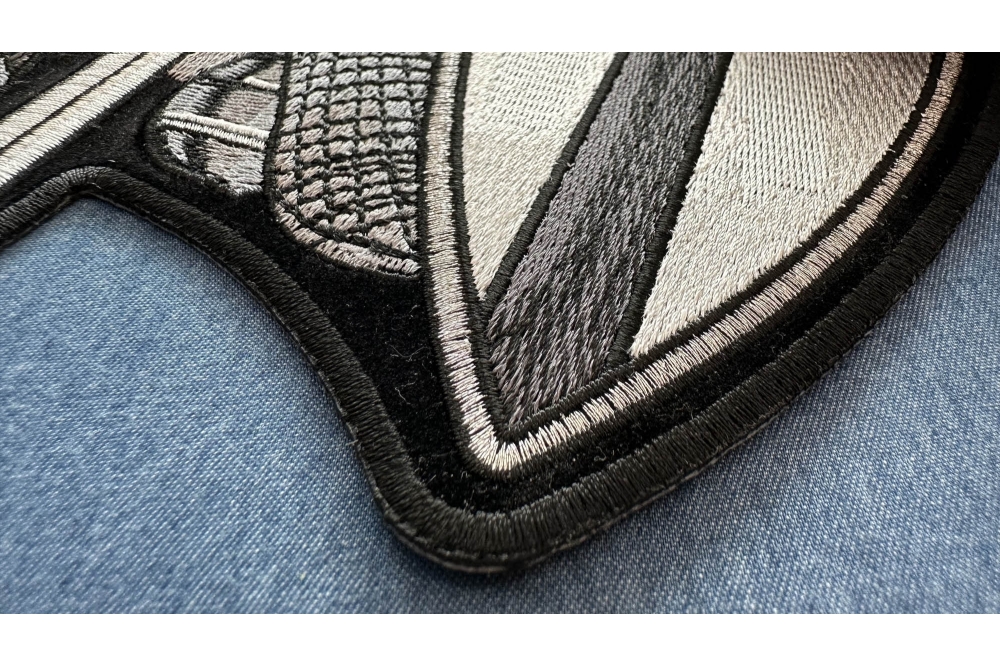 Kneeled Knight Patch, Large Christian Back Patches by Ivamis Patches