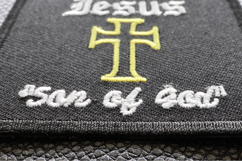 In Memory Of Jesus Son Of God Iron On Christian Patch | Embroidered ...