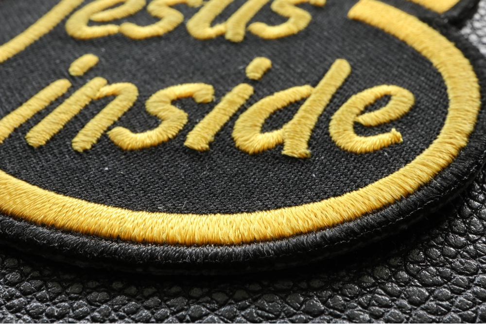 Jesus Inside Embroidered Iron On Christian Patch | Embroidered Patches ...