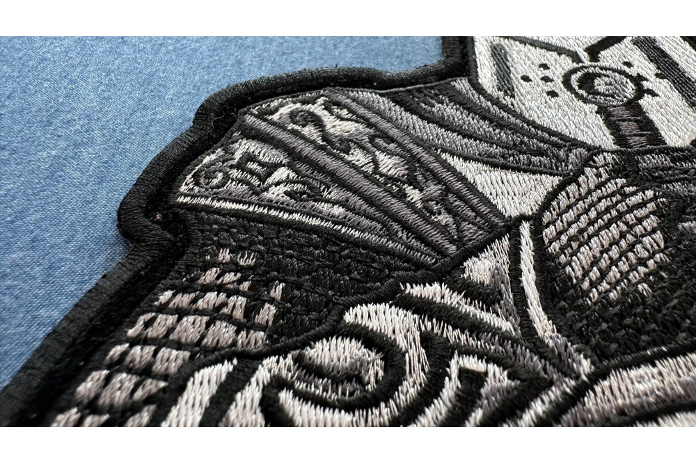Kneeled Knight Patch, Large Christian Back Patches by Ivamis Patches