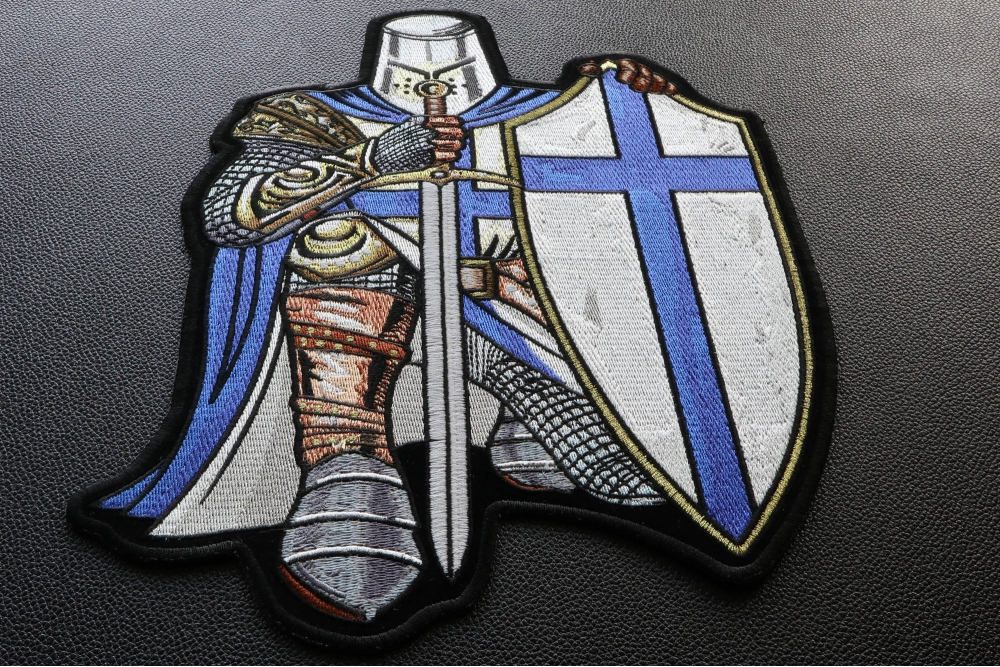 Large Knight Patch for Back of Biker Jackets by Ivamis Patches