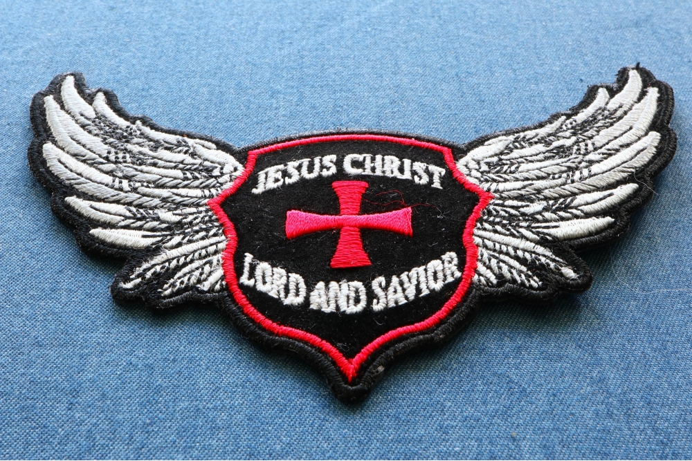 Jesus Christ Lord and Savior Wings Christian Iron on Patch by Ivamis ...